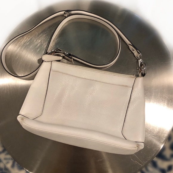 Perlina | Bags | Perlina White Leather Handbagcrossbody Purse | Poshmark